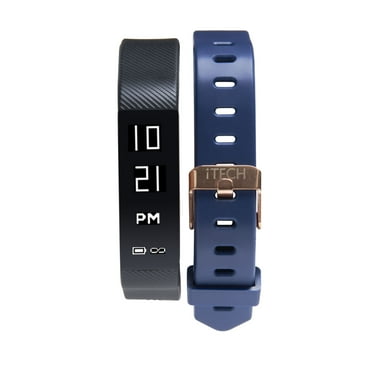 Itech Active Green Camo Unisex Adult Tracker Smartwatch Bundle w/ 3 ...