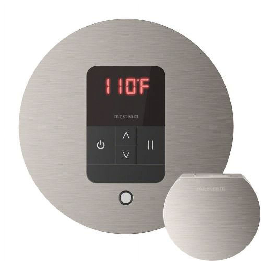 iTempo Round Steam Shower Control in Brushed Nickel - Walmart.com