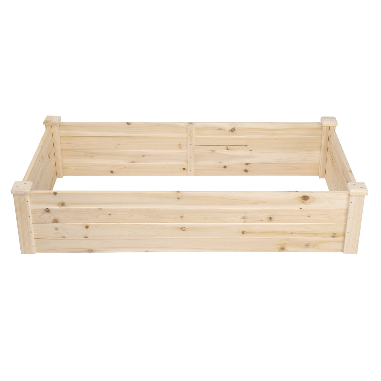 iTopRoad 48-Inch Raised Garden Bed Wooden Plant Box Planter - Walmart.com