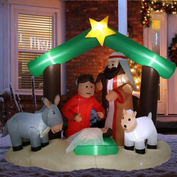 Christmas Inflatables in Outdoor Christmas Decorations - Walmart.com