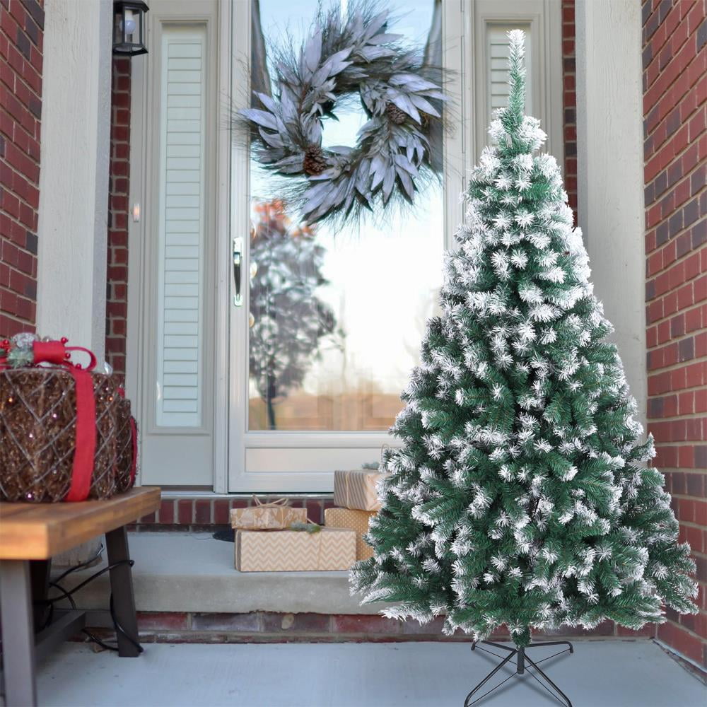 iTopRoad 7FT Tall Artificial Christmas Tree, Sturdy Base, XMAS Decor ...