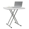 iTopRoad Multipurpose HDPE Folding Table, Height-Adjustable, Easy-to ...