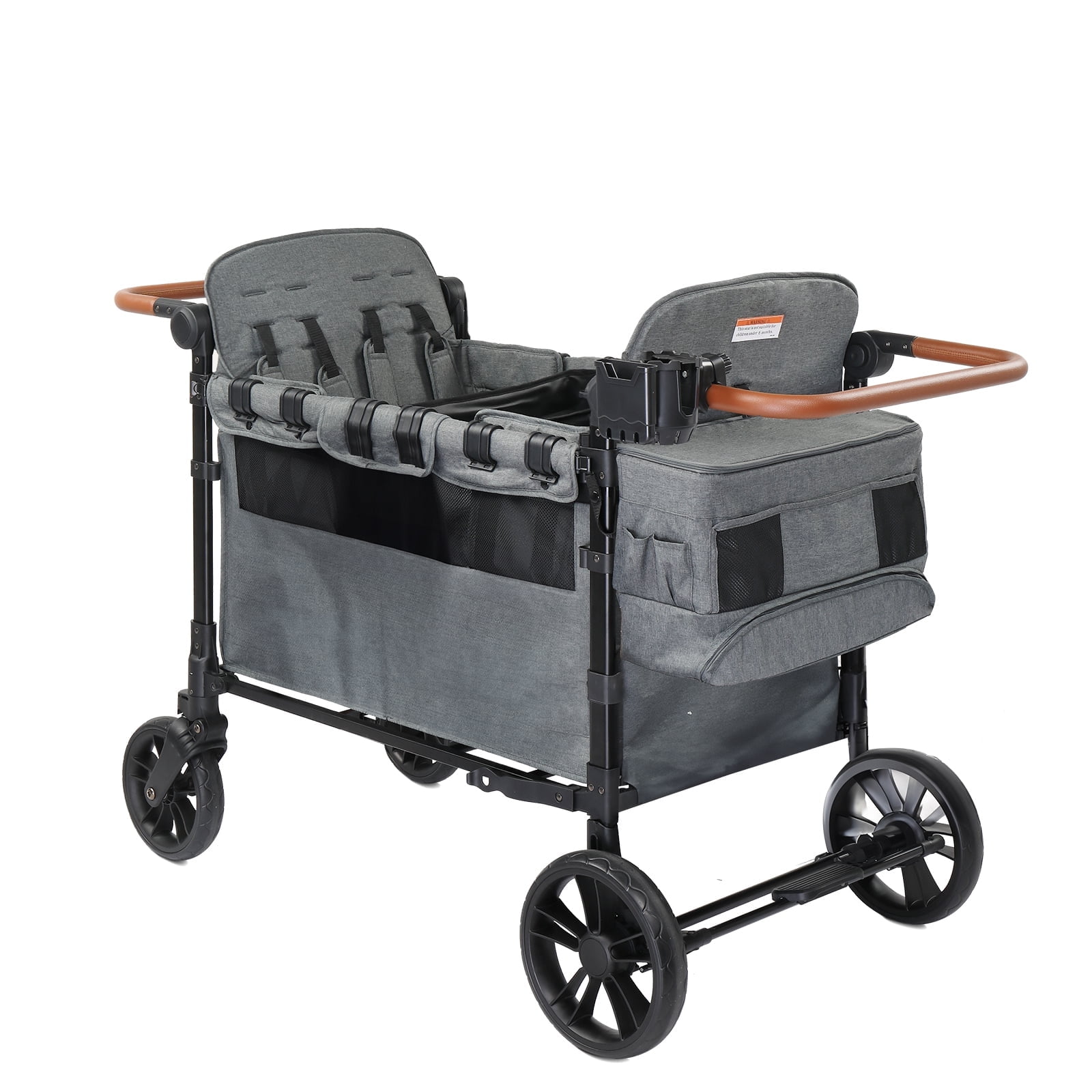 iTopRoad Stroller Wagon for 4 Kids, Premium Wagon for Kids with ...