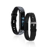 iTouch Slim interchangeable fitness tracker with bonus strap zebra ...