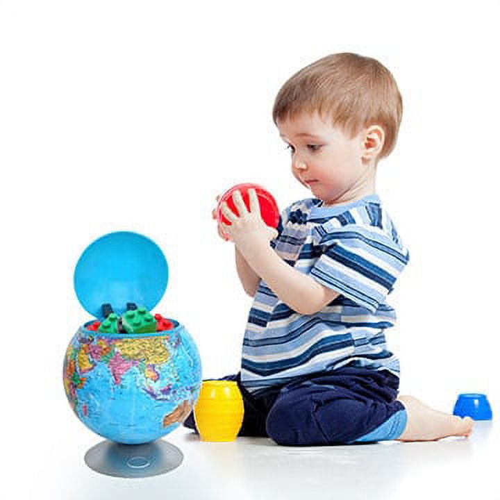 iTouchless 100% Touchless Round Motion Sensor Toy Box - Globe - Walmart.com