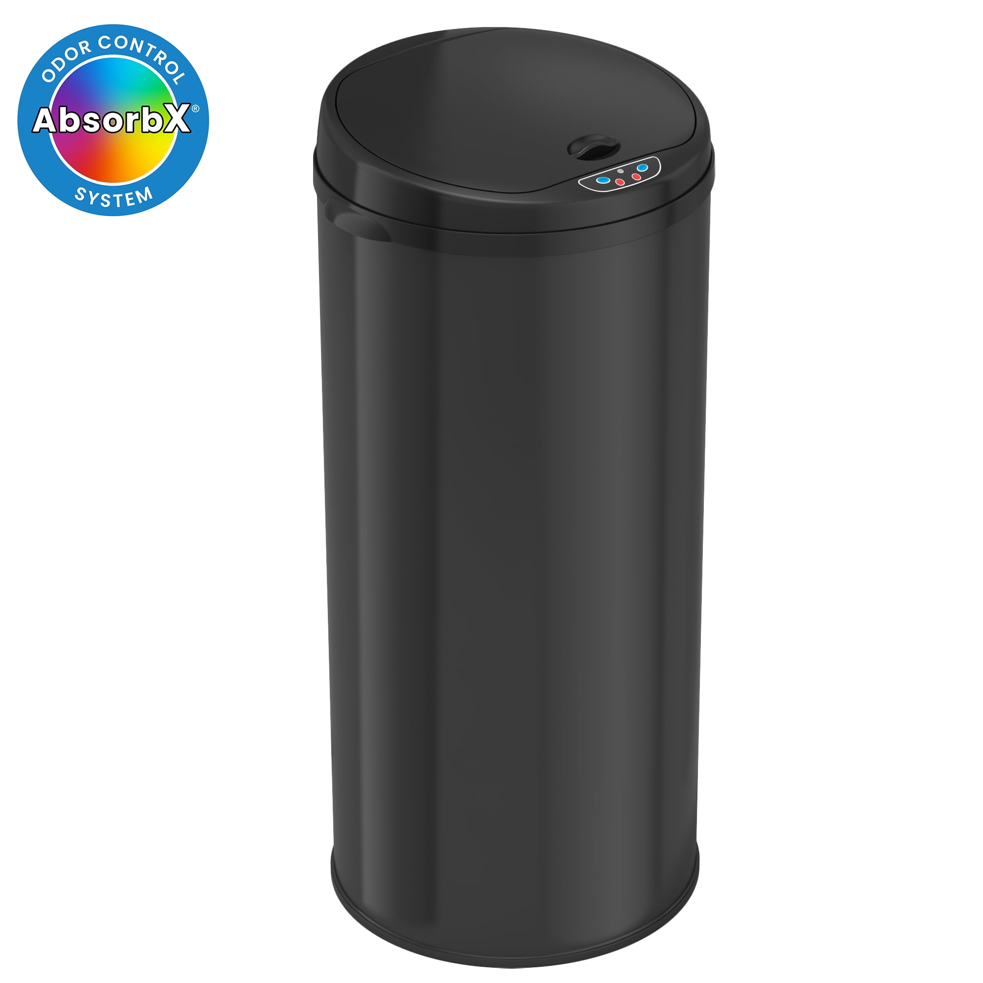 iTouchless 13 Gallon Touchless Sensor Trash Can with Deodorizer, Black ...