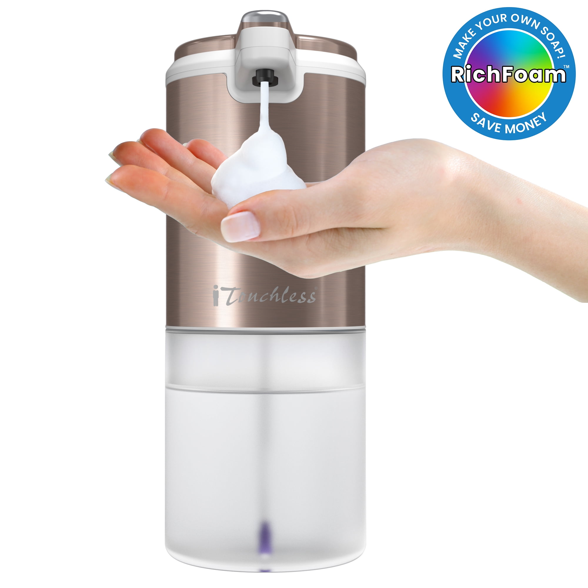 iTouchless Rust-Free Stainless Steel Automatic Touchless Pump, Mix Your ...