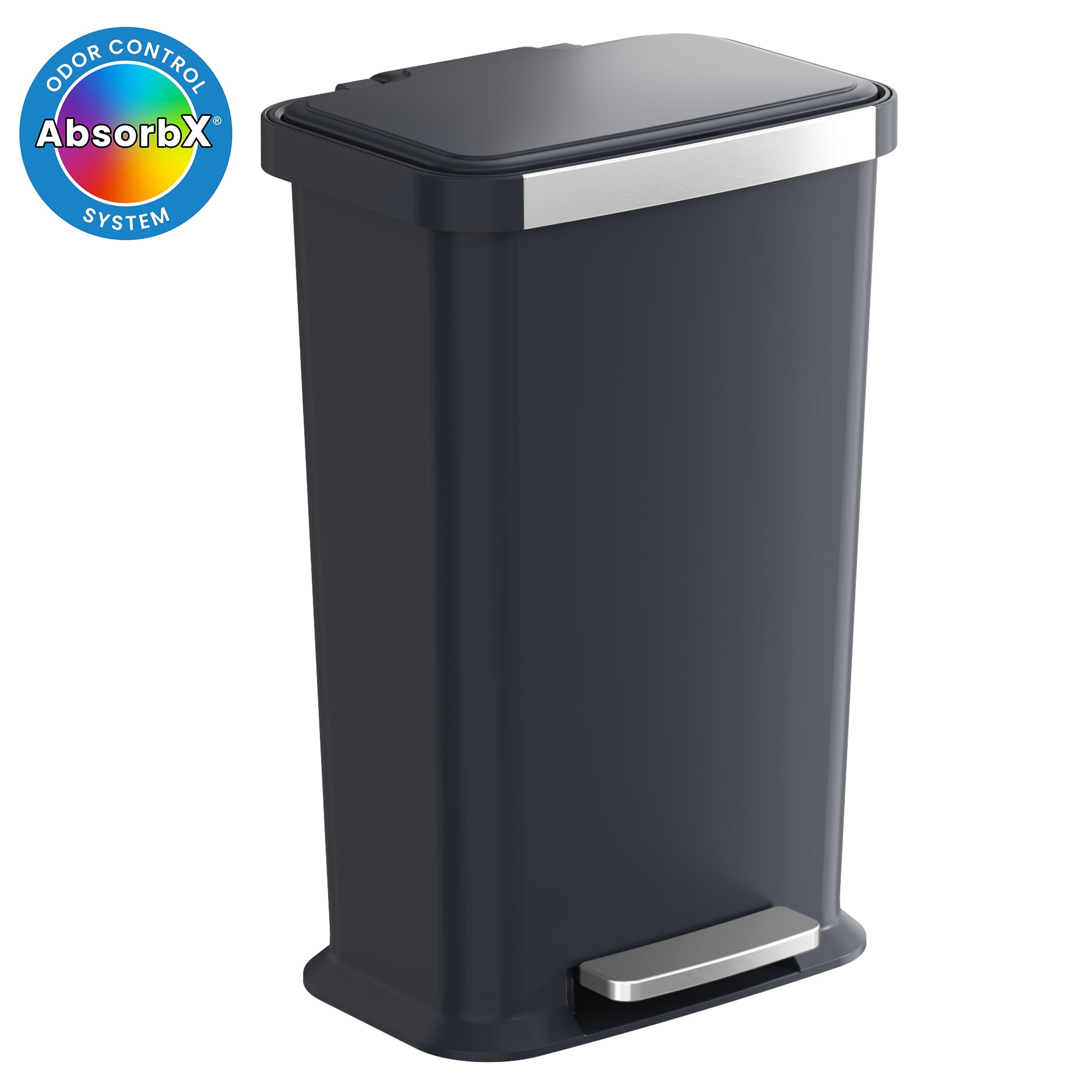 iTouchless SoftStep 13.2 Gal Kitchen Trash Can with Odor Filter, Dent ...