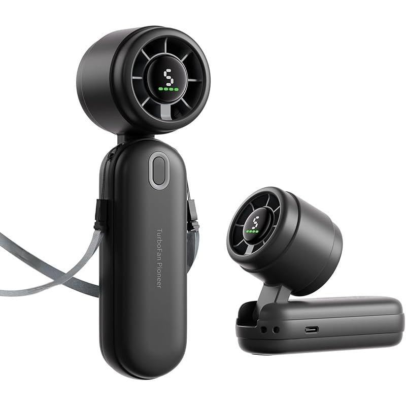 iTurbo Portable Handheld Turbo Fan, 5 Gear High Speeds, Foldable ...