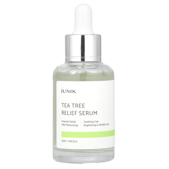 iUNIK Tea Tree Relief Serum for Skin Nourishing, 1.71 fl oz (50 ml ...