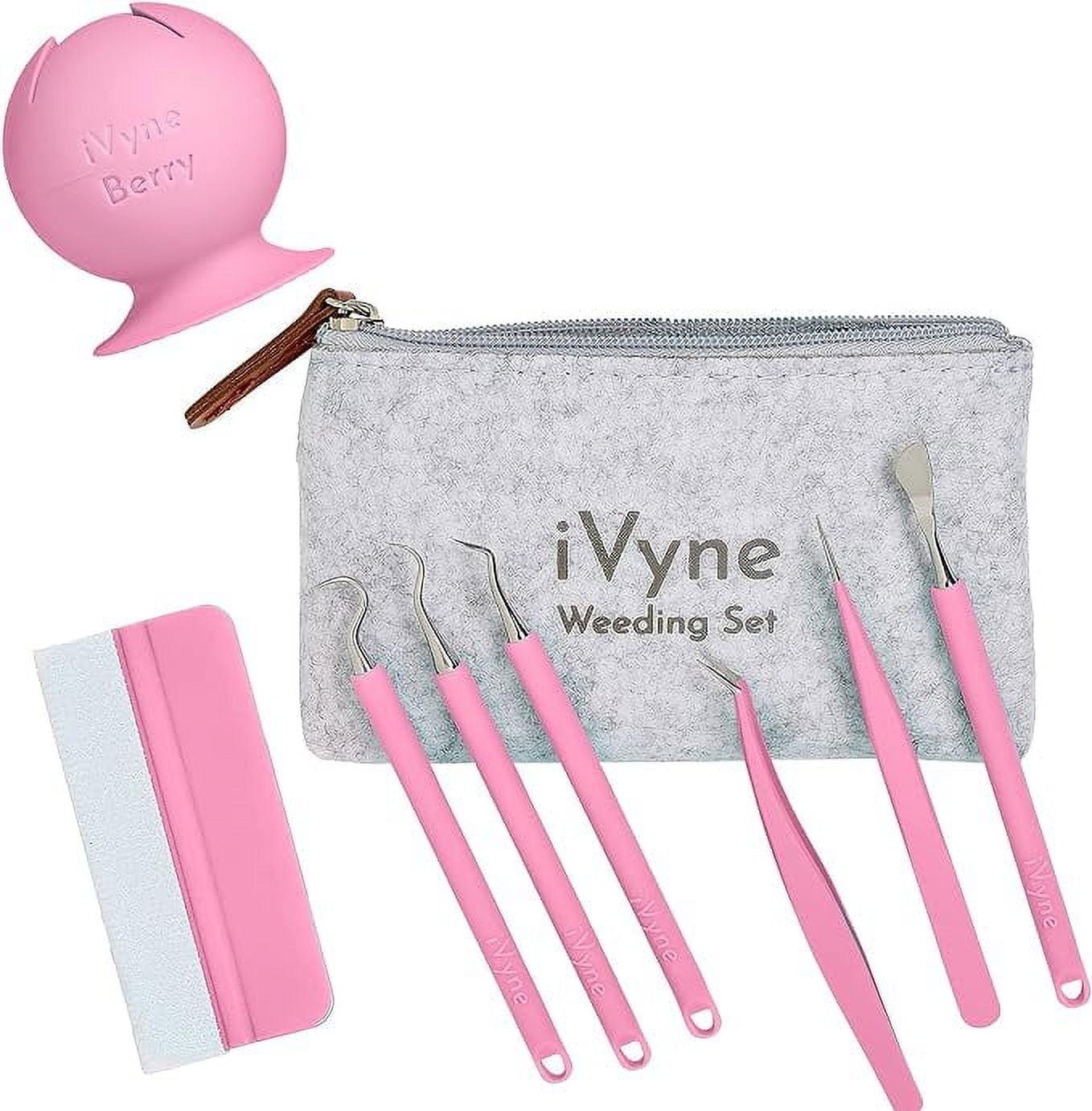 iVyne (8pcs) Premium Vinyl Weeding Tool Kit & Weeding Scrap Collector ...