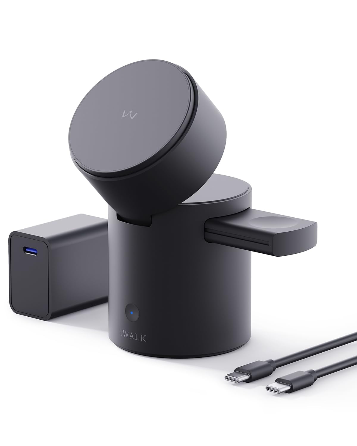 iWALK 3 in TWE5 1 Wireless Charging Stand with Charging Station with ...