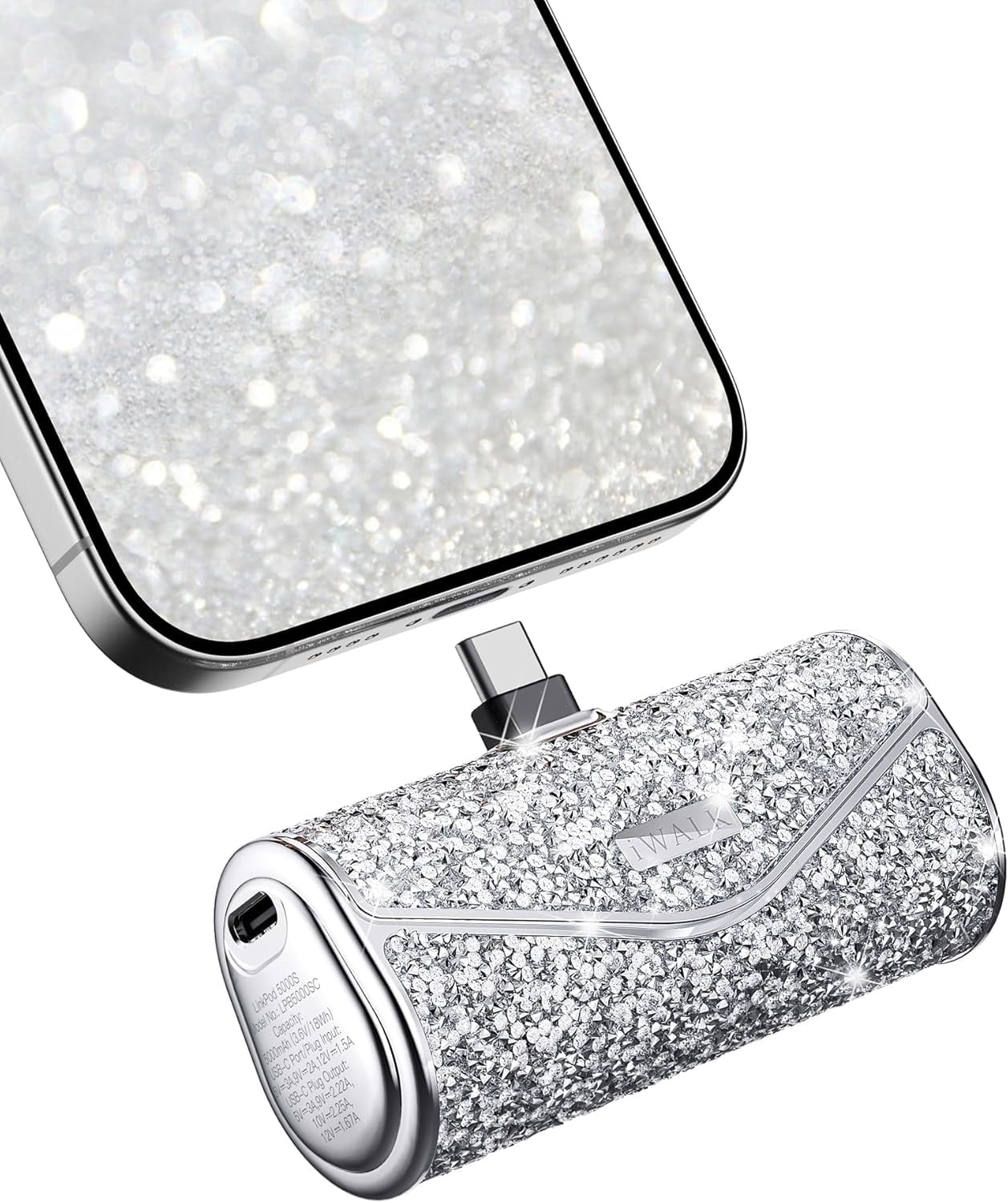 iWALK Upgraded Sparkly Portable Charger 22.5W, 5000mAh Power Bank for ...