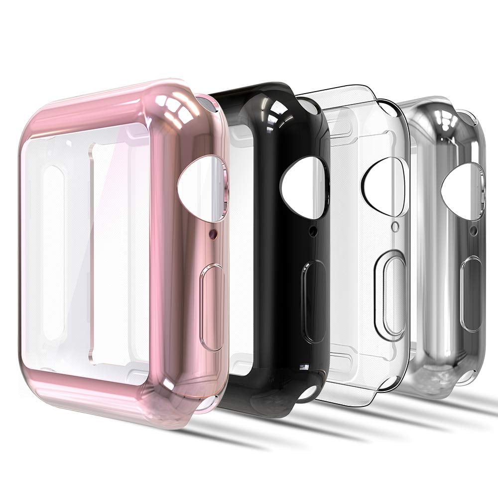 iWatch Case 40mm,4 Pack Soft TPU Ultra-Slim Lightweight Bumper Scratch ...