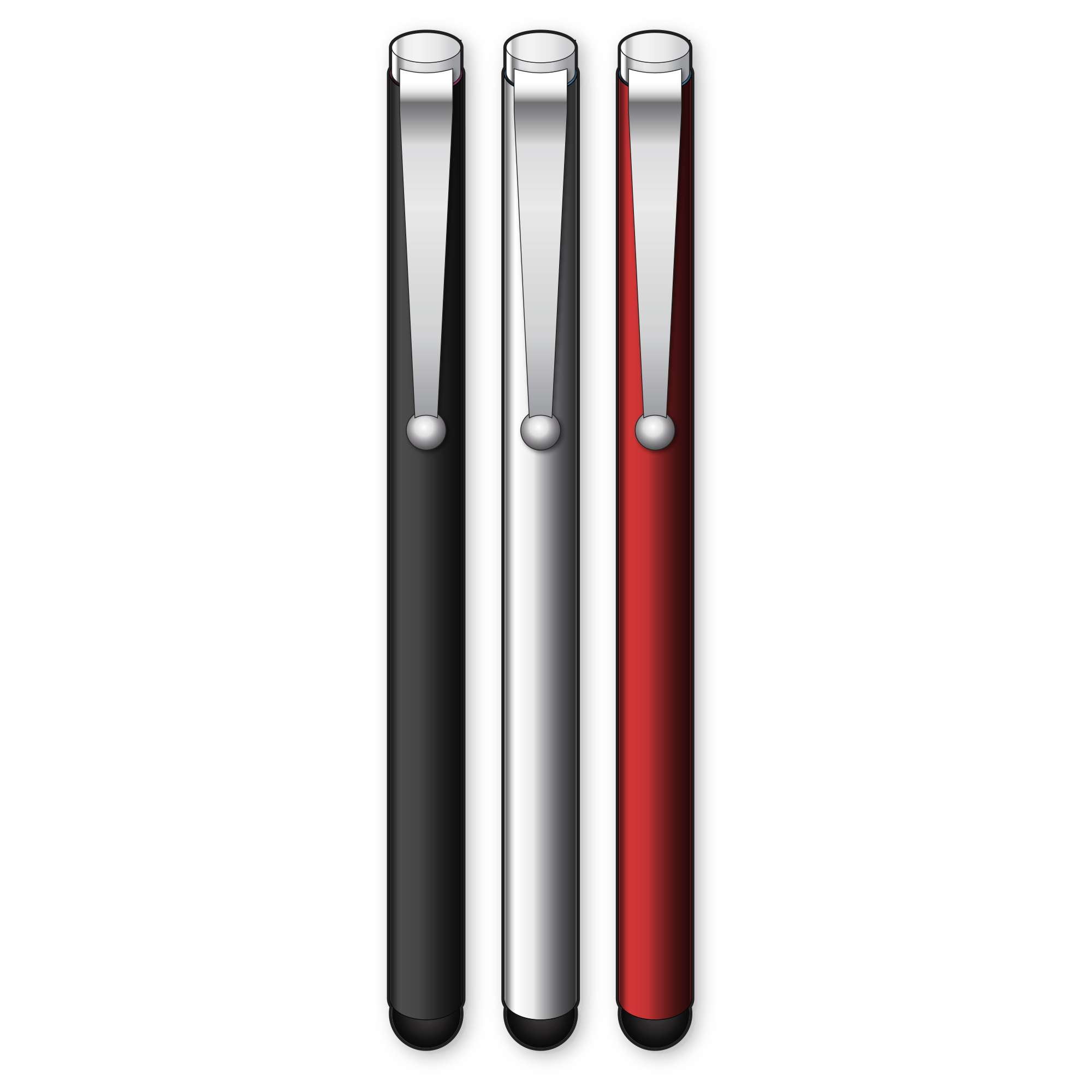 iWorld 3 Pack Stylus with Silicone Tips for iPhones and Androids ...