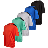 iXtreme Boys' 5 Pack Active Performance Dry-Fit Short Sleeve Athletic T-Shirt Tops (6-18 ...