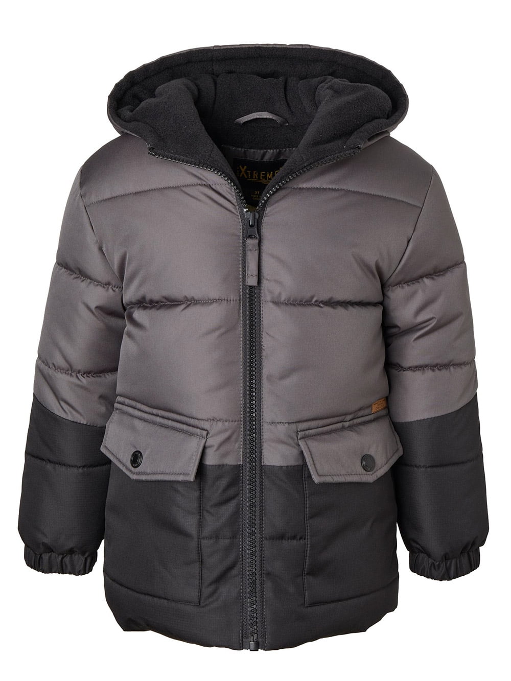 iXtreme Boys Hooded Colorblock Puffer Winter Coat, Sizes 8-18 - Walmart.com