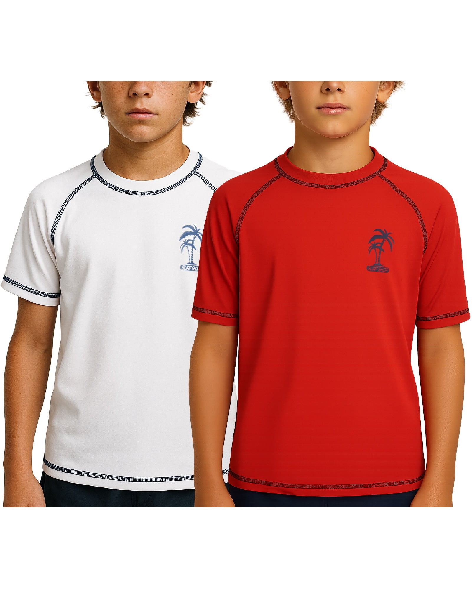 iXtreme Boys' Rash Guard – 2 Pack UPF 50+ Quick Dry Sun and Sand ...