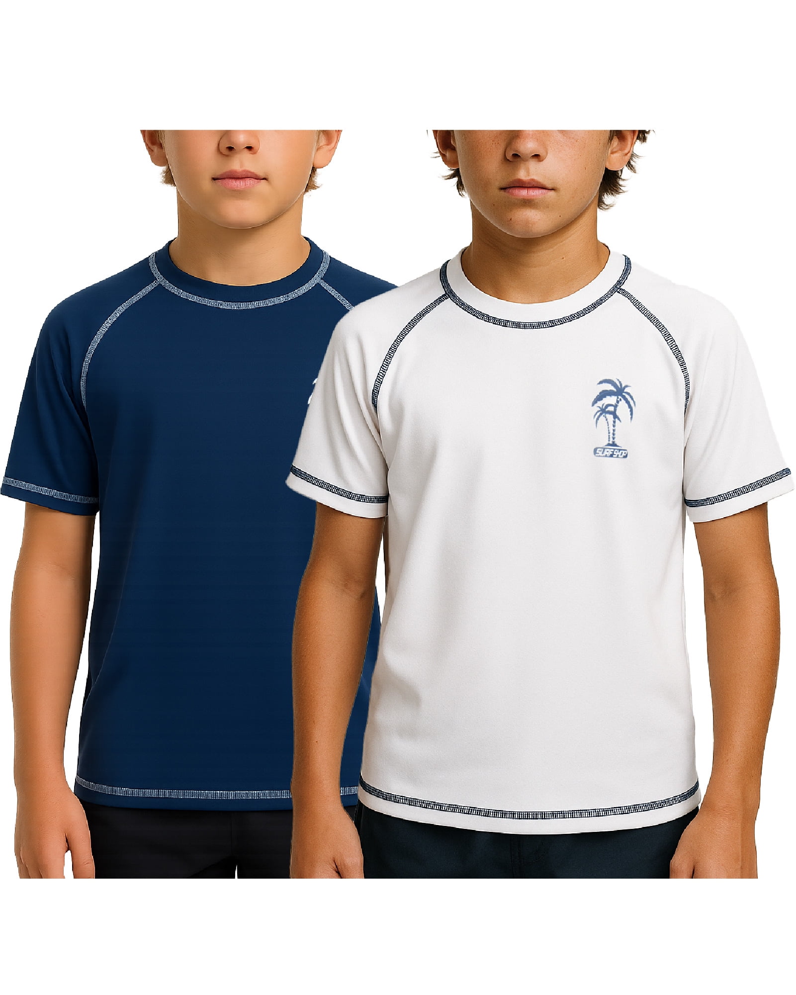 iXtreme Boys' Rash Guard – 2 Pack UPF 50+ Quick Dry Sun and Sand ...
