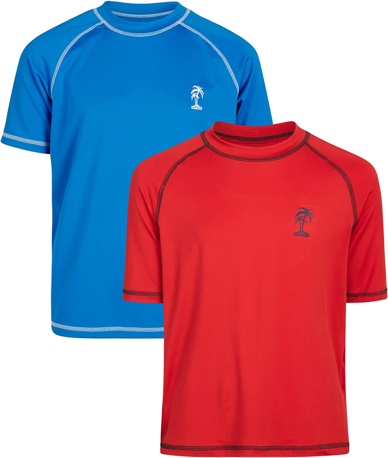 iXtreme Boys' Rash Guard – 2 Pack UPF 50+ Quick Dry Sun and Sand ...