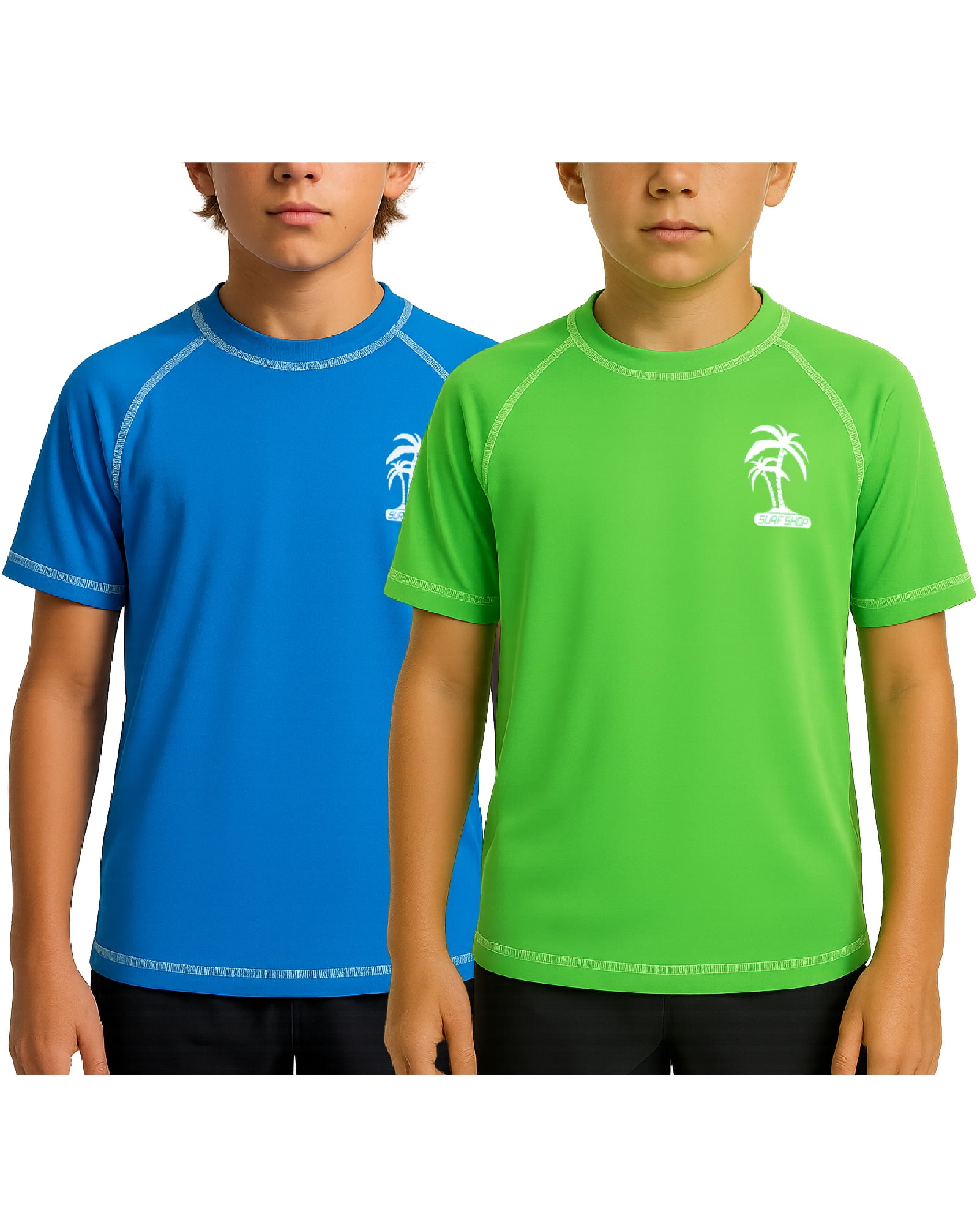iXtreme Boys' Rash Guard – 2 Pack UPF 50+ Quick Dry Sun and Sand ...