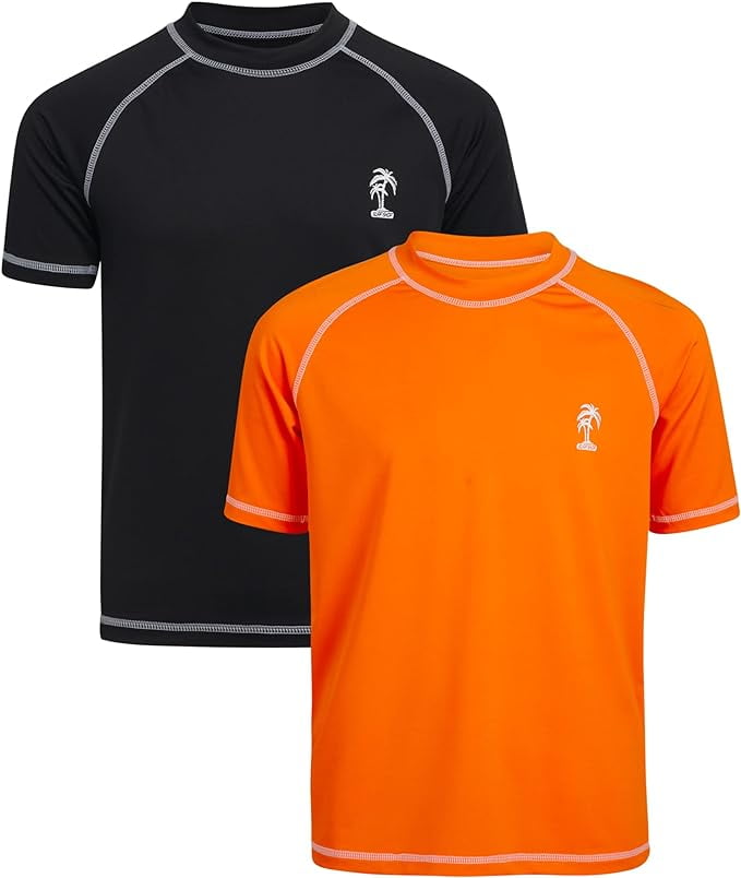 iXtreme Boys' Rash Guard – 2 Pack UPF 50+ Quick Dry Sun and Sand ...