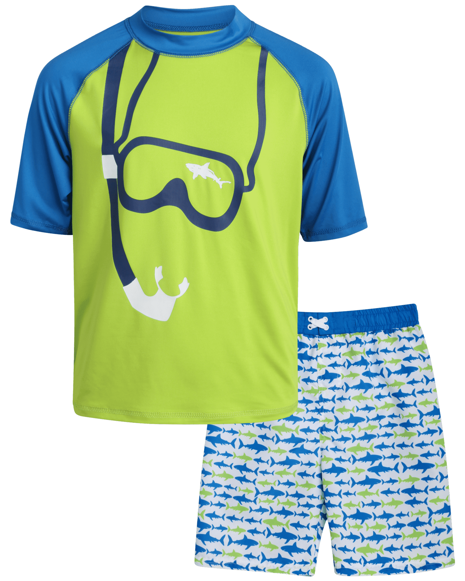 iXtreme Boys Rash Guard Set - 2 Piece UPF50+ Quick Dry Short Sleeve ...