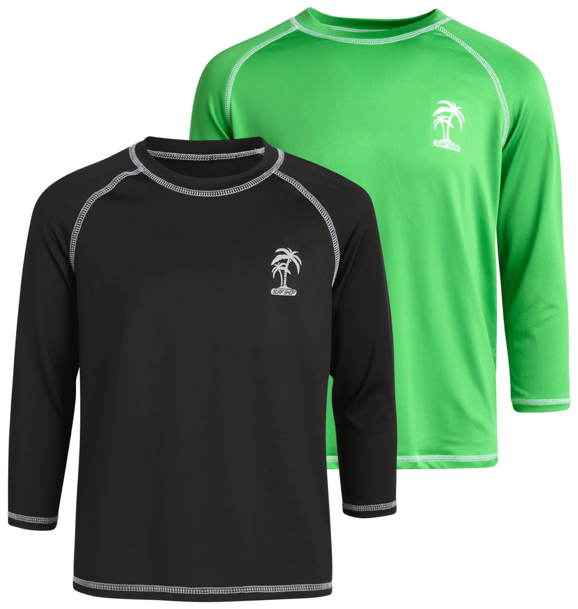 iXtreme Boys' Rash Guard Shirts Long Sleeve - 2 Pack UPF 50+ Quick Dry ...