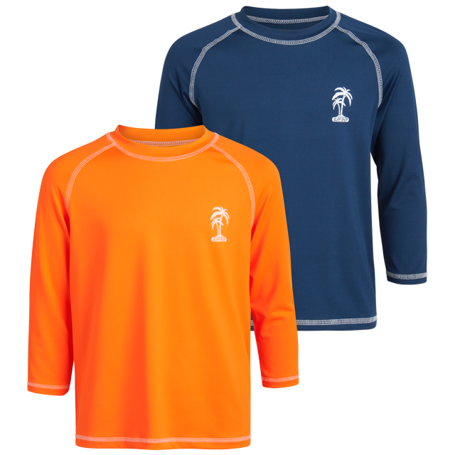 iXtreme Boys' Rash Guard Shirts Long Sleeve - 2 Pack UPF 50+ Quick Dry ...