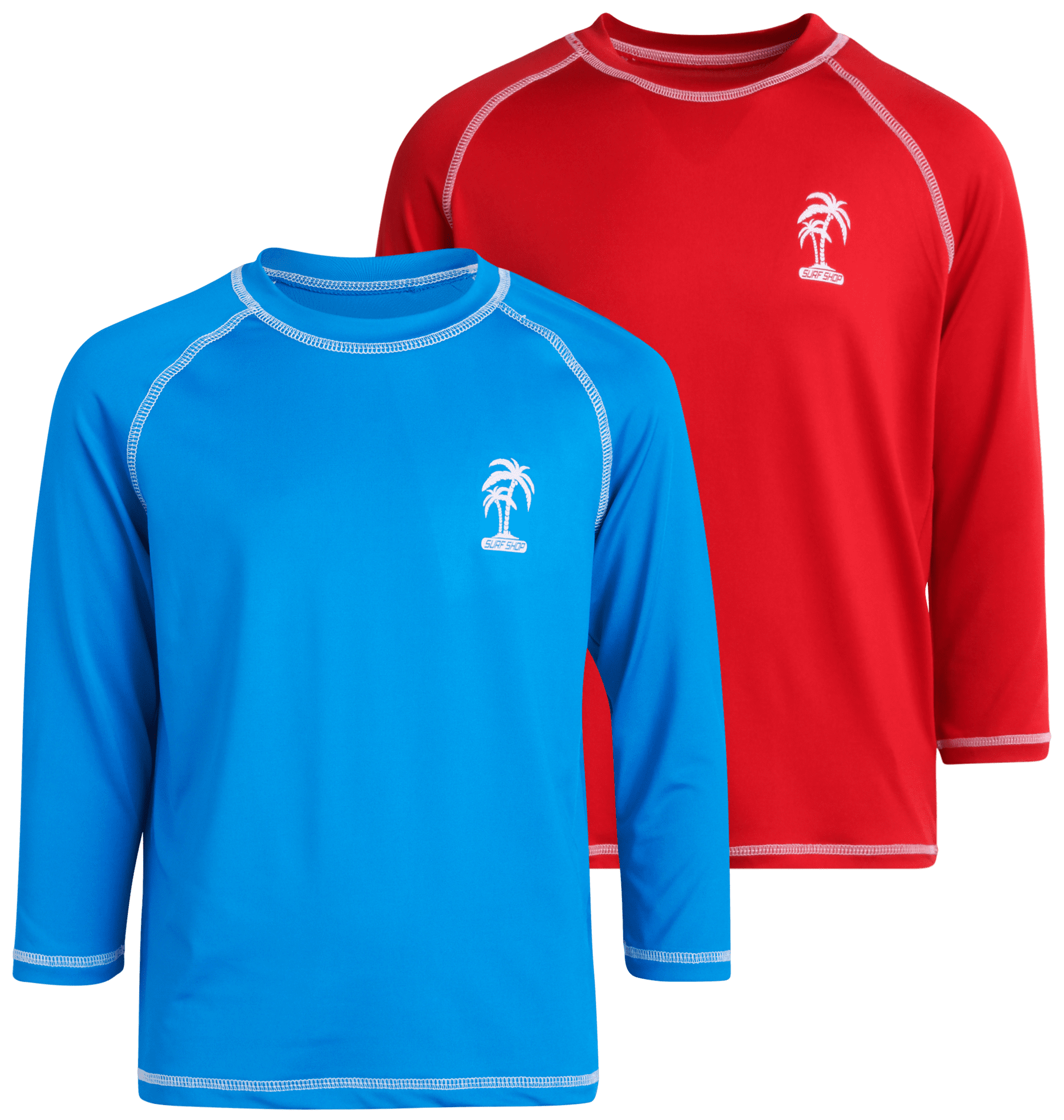 iXtreme Boys' Rash Guard Shirts Long Sleeve - 2 Pack UPF 50+ Quick Dry ...