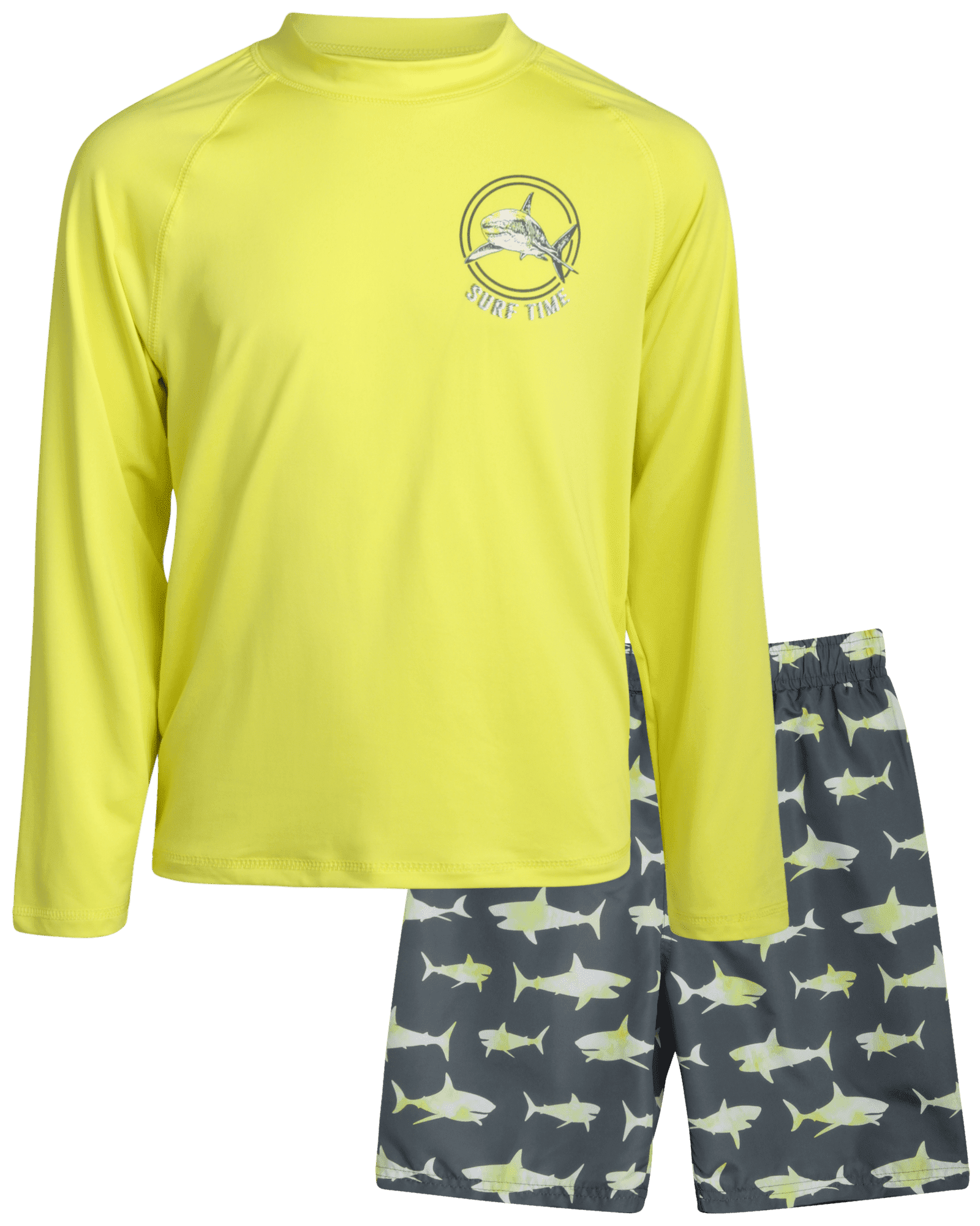 iXtreme Boys' Rashguard Set - UPF 50+ 2-Piece Long Sleeve Swim Shirt ...