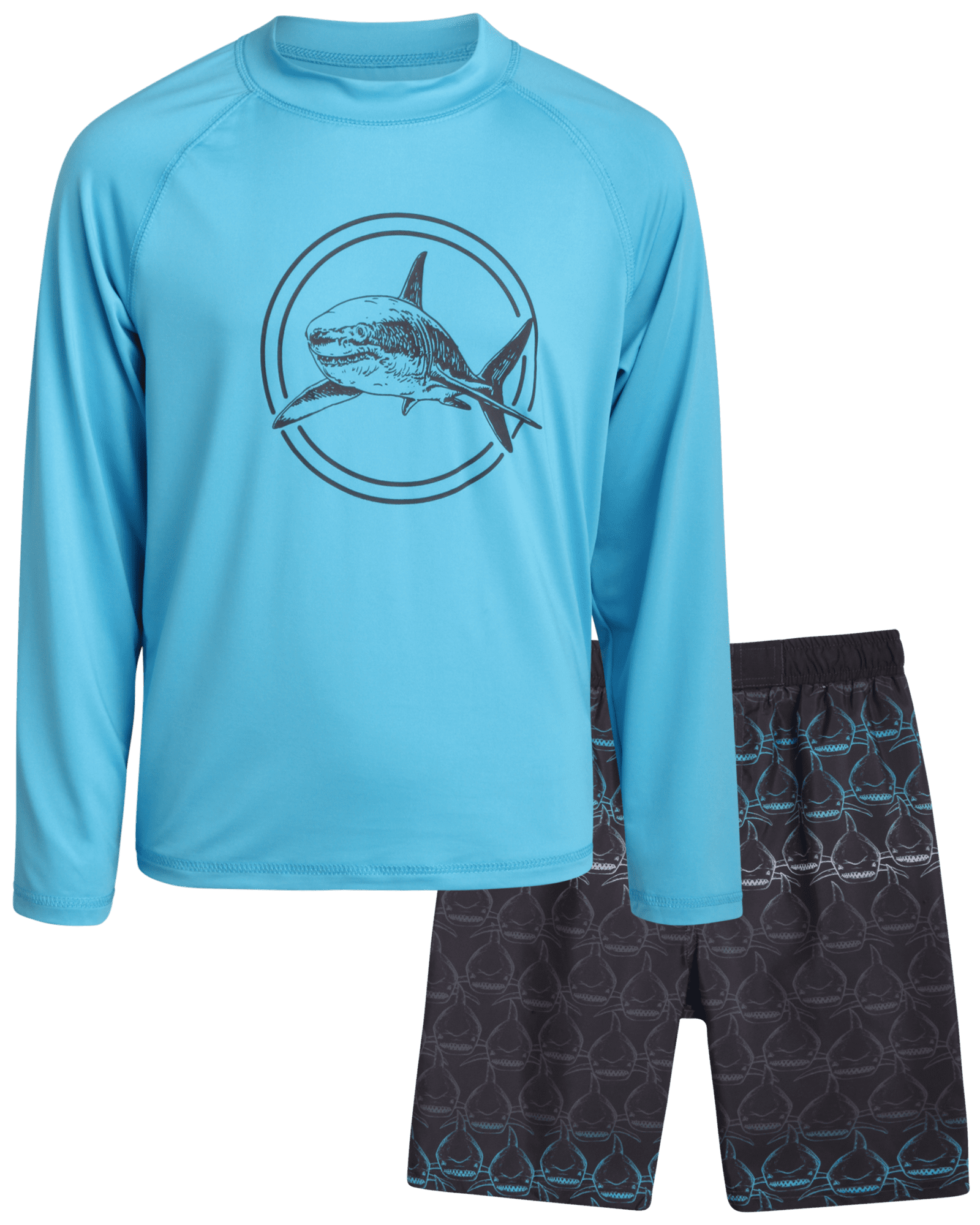 iXtreme Boys' 2-Piece UPF 50+ Quick Dry Rashguard Set - Long Sleeve ...