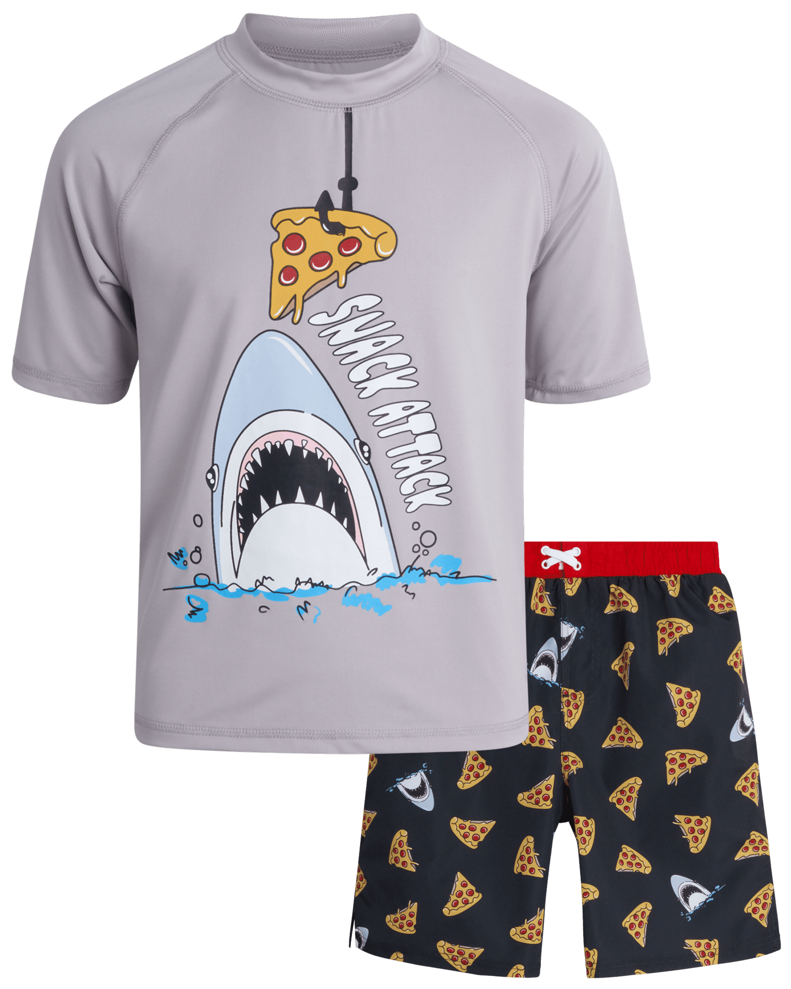 iXtreme Boys' Rashguard Set - UPF 50+ 2-Piece Snug Fit Swim Shirt and ...