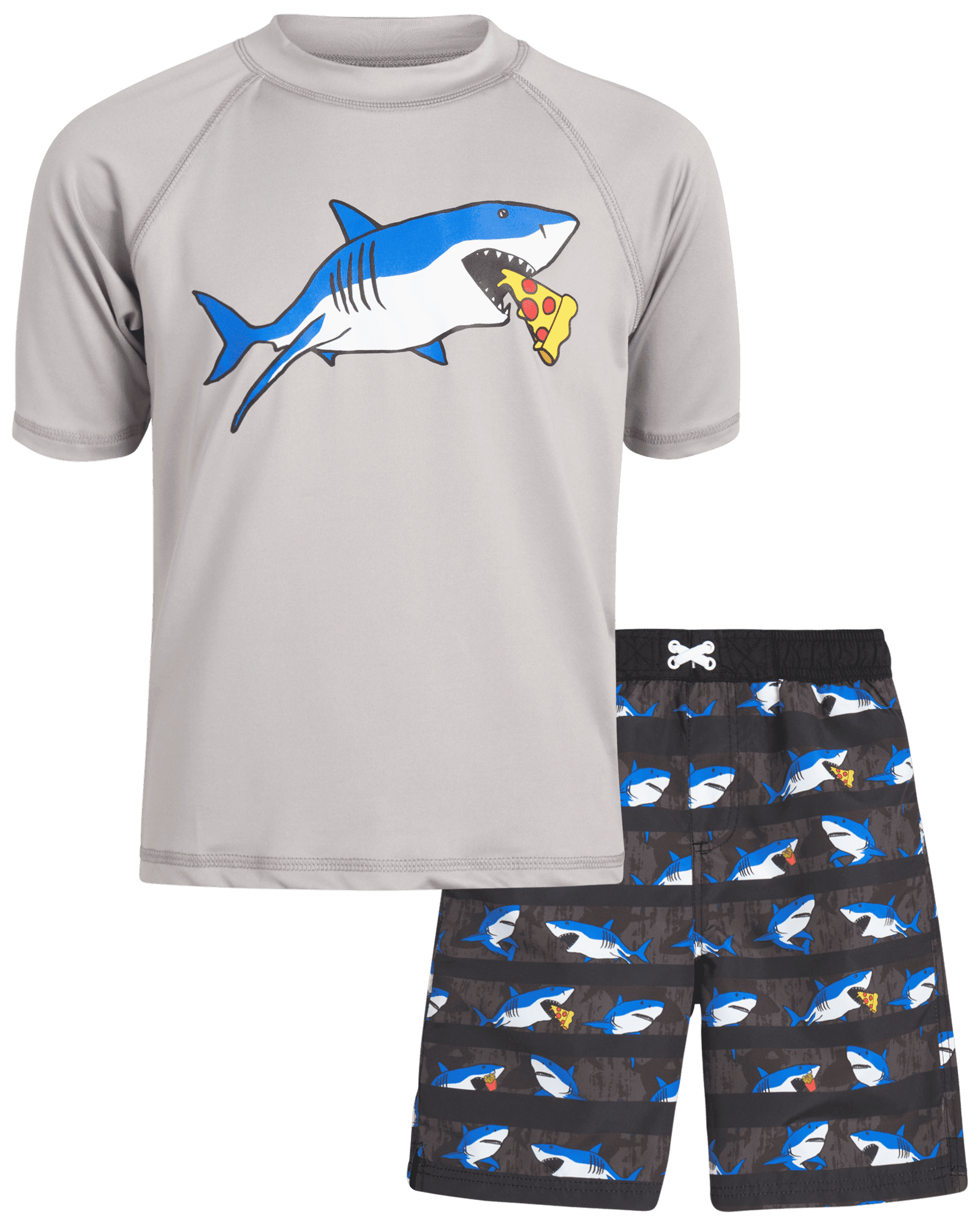 iXtreme Boys' Rashguard Set - UPF 50+ 2-Piece Snug Fit Swim Shirt and ...