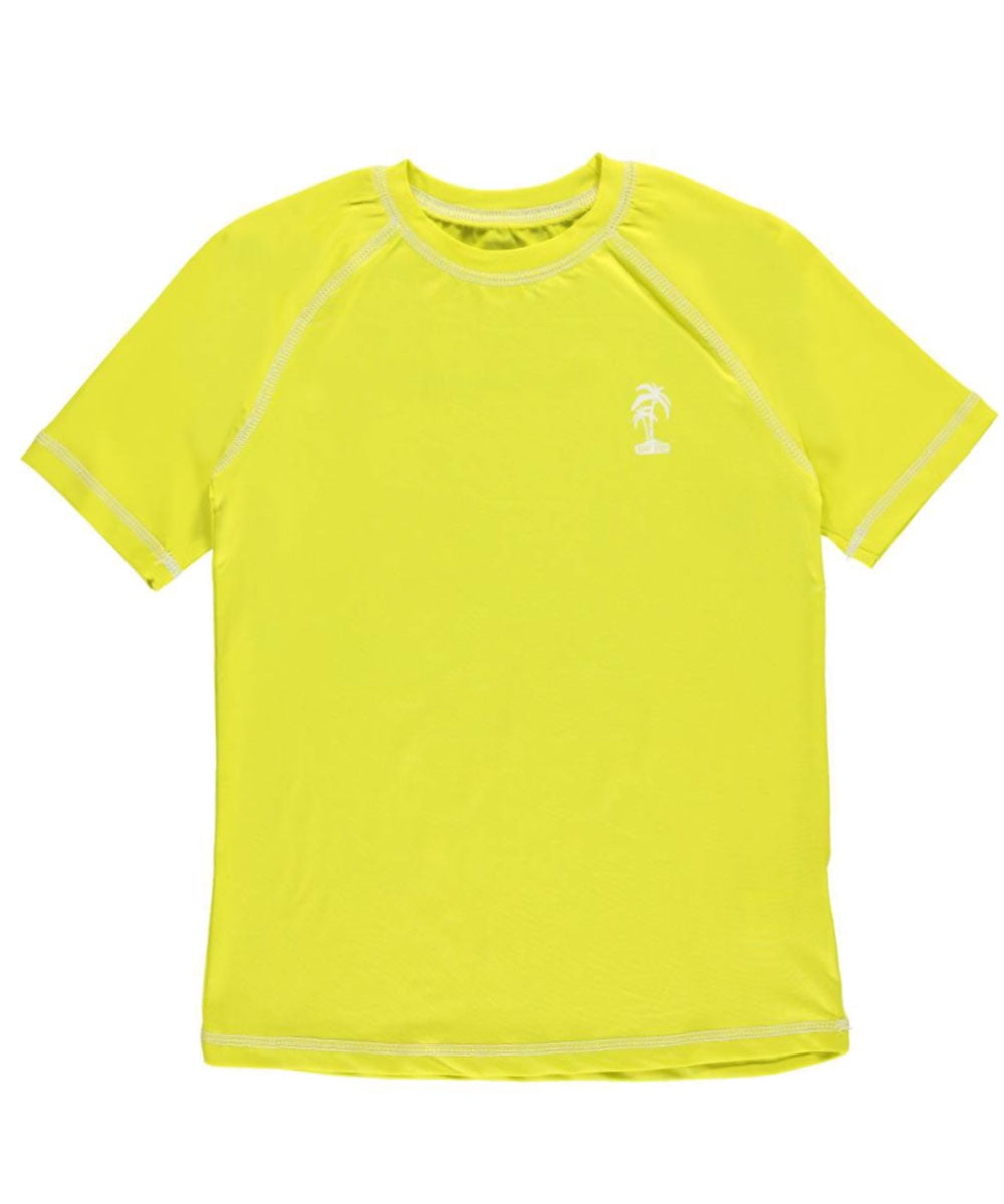 iXtreme Boys Solid Rash Guard Swim Top with Short Sleeves, Sizes 4-18 ...