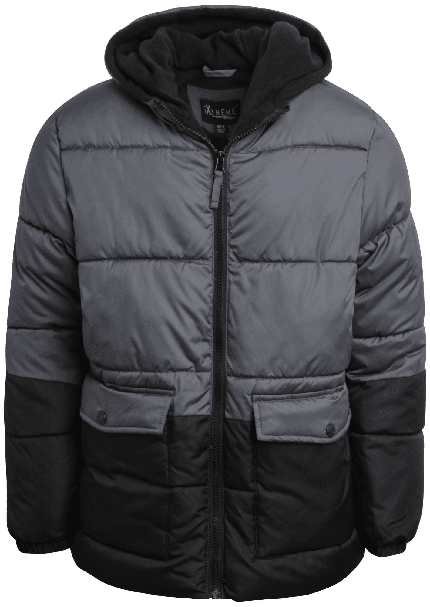 iXtreme Boys' Winter Jacket - Water Resistant Polar Fleece Lined Bubble Puffer Windbreaker (8-18 ...