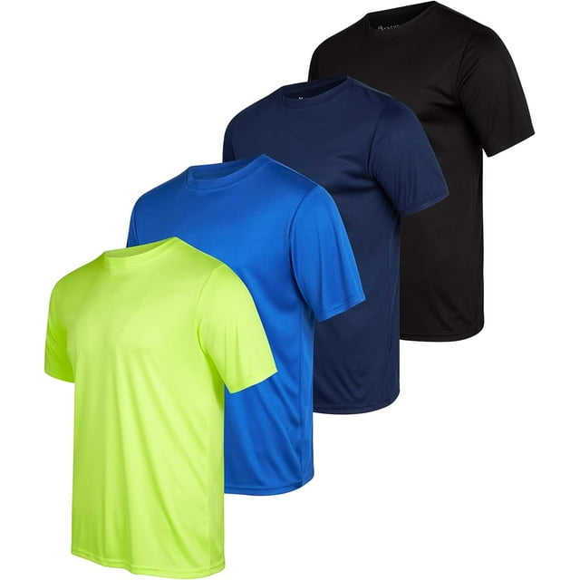 iXtreme Men's Durable Performance Athletic Tee - 4 Pack, Dry-Fit, Short Sleeve, S-3XL - Walmart.com