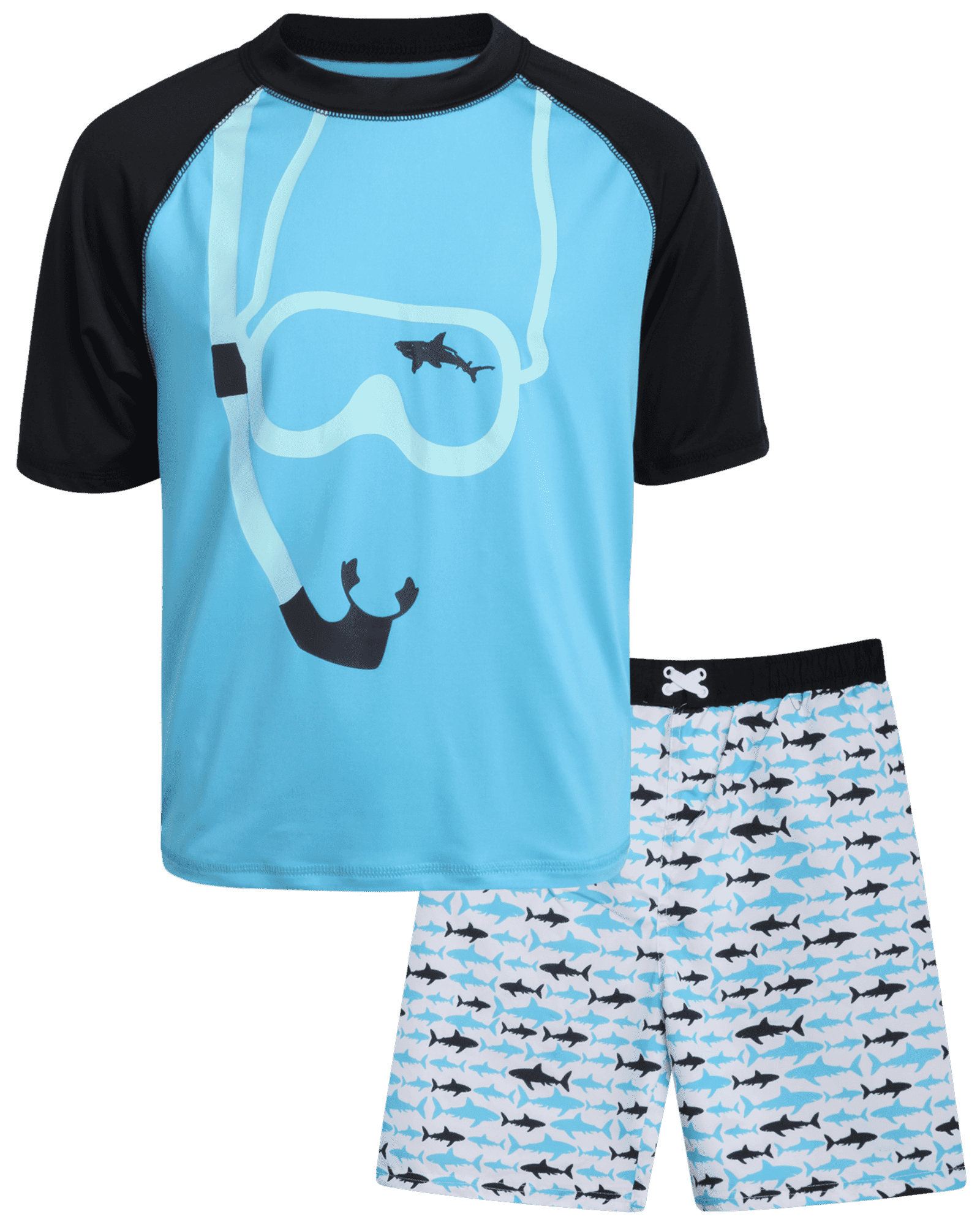 iXtreme Boys Rash Guard Set - 2 Piece UPF50+ Quick Dry Short Sleeve ...