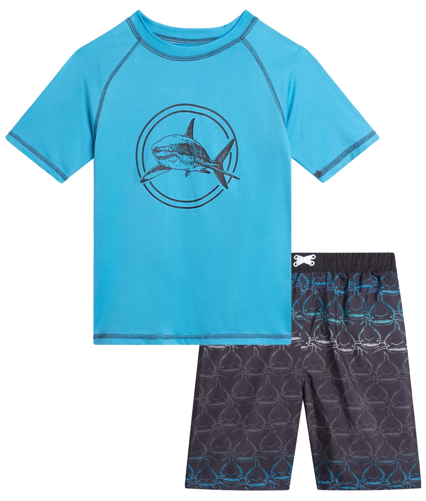 iXtreme Boys Rash Guard Set - 2 Piece UPF50+ Quick Dry Short Sleeve ...