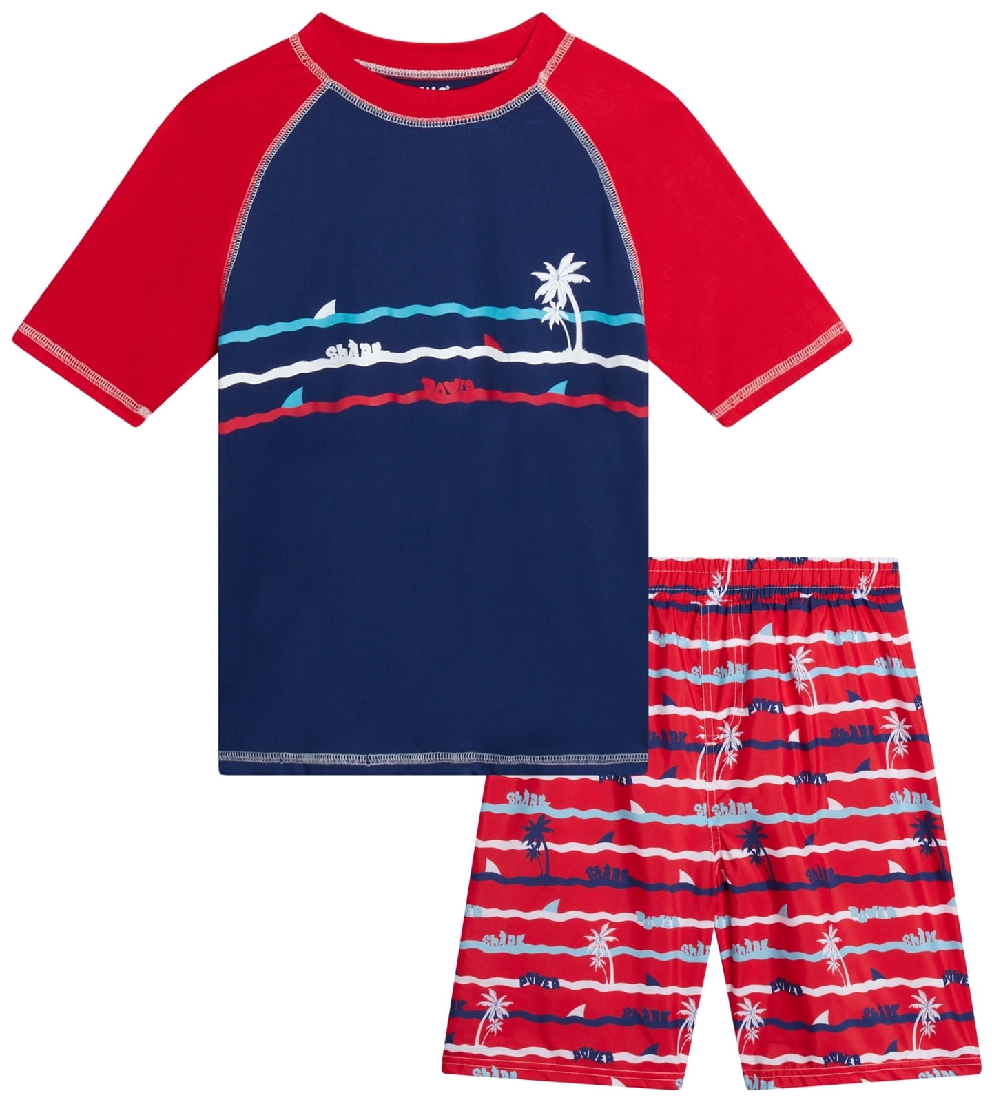 IXtreme Boys Rash Guard Set, 2 Piece UPF 50+ Quick Dry Swim Shirt and ...