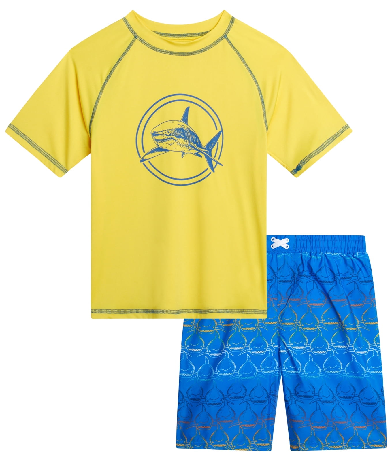 iXtreme Boys Rash Guard Set - 2 Piece UPF50+ Quick Dry Short Sleeve ...