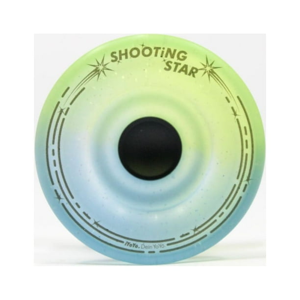 iYoYo SHOOTiNG STAR Yo-Yo - Polycarbonate Yo-Yo - Great for Beginners (Yellow/Blue Fade (Aurora ...