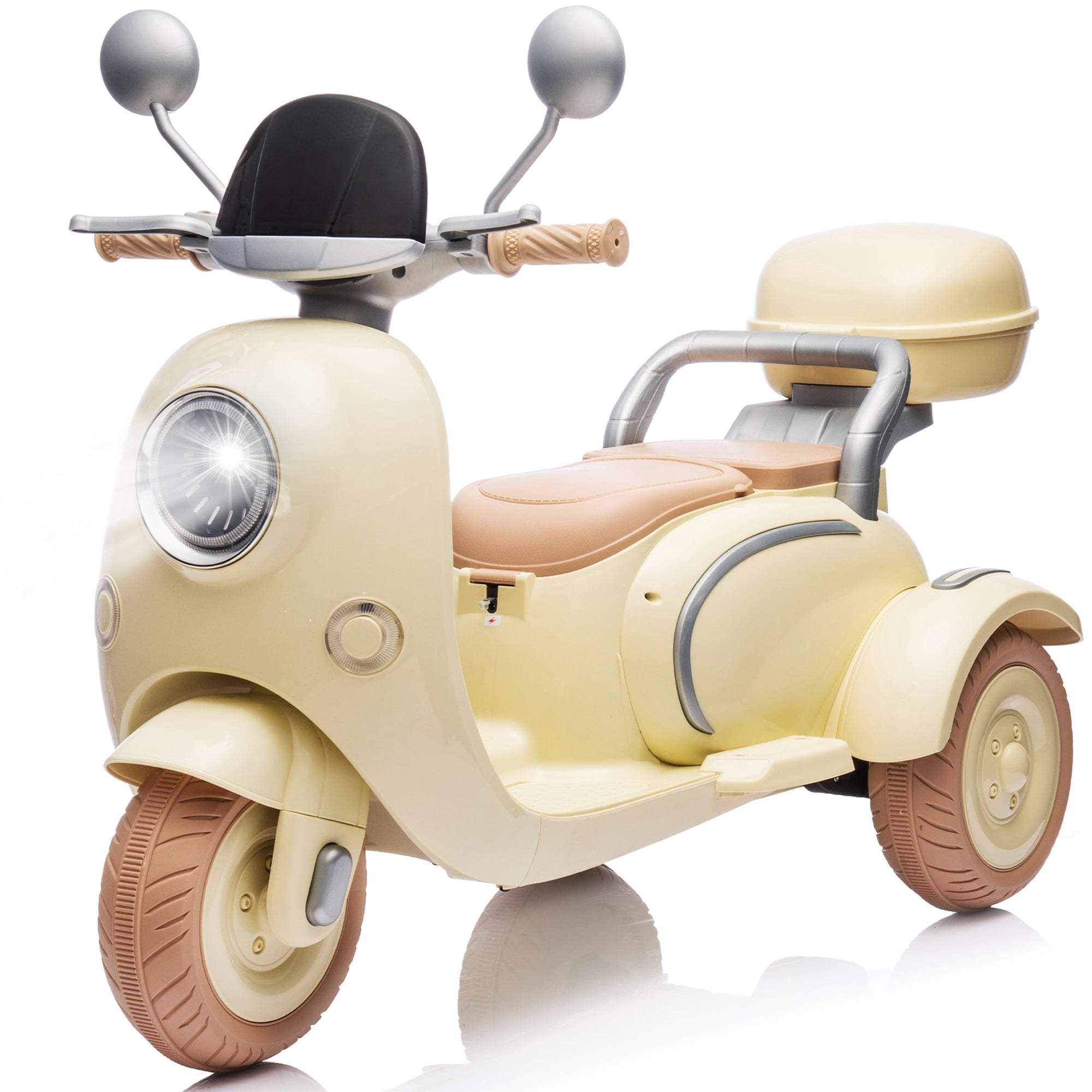 iYofe 12V Electric Motorcycle for Kids, 2 Seater Battery Power Ride on ...