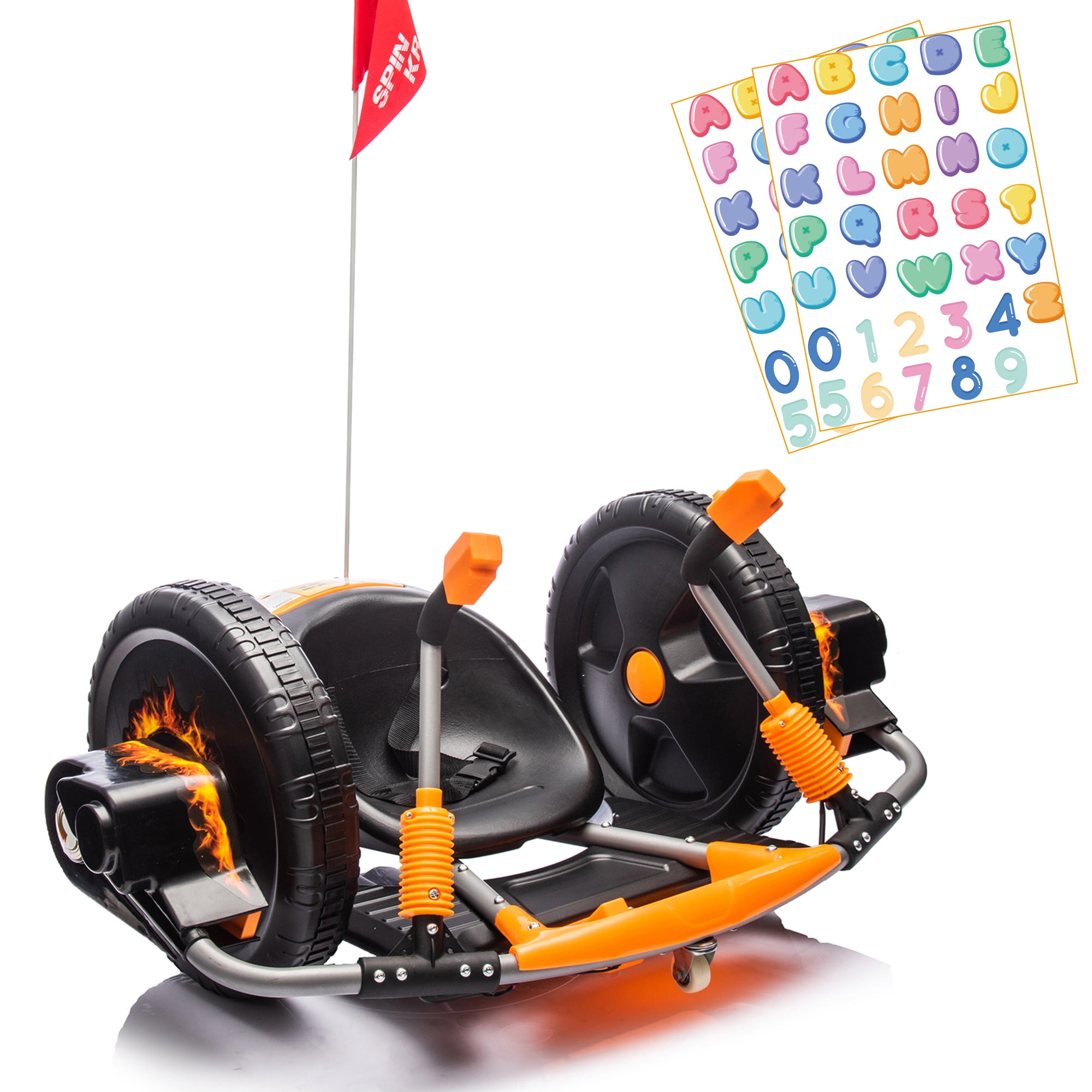 iYofe 12V Kids Electric Go Kart for Ages 6+, Battery Powered 360° Drift ...