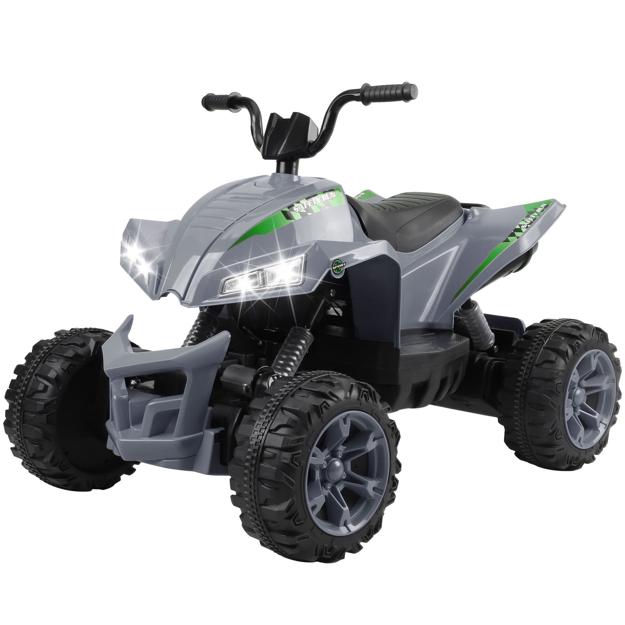 iYofe 24 V ATV Powered Ride-On Toy with Bluetooth Enabled and LED ...