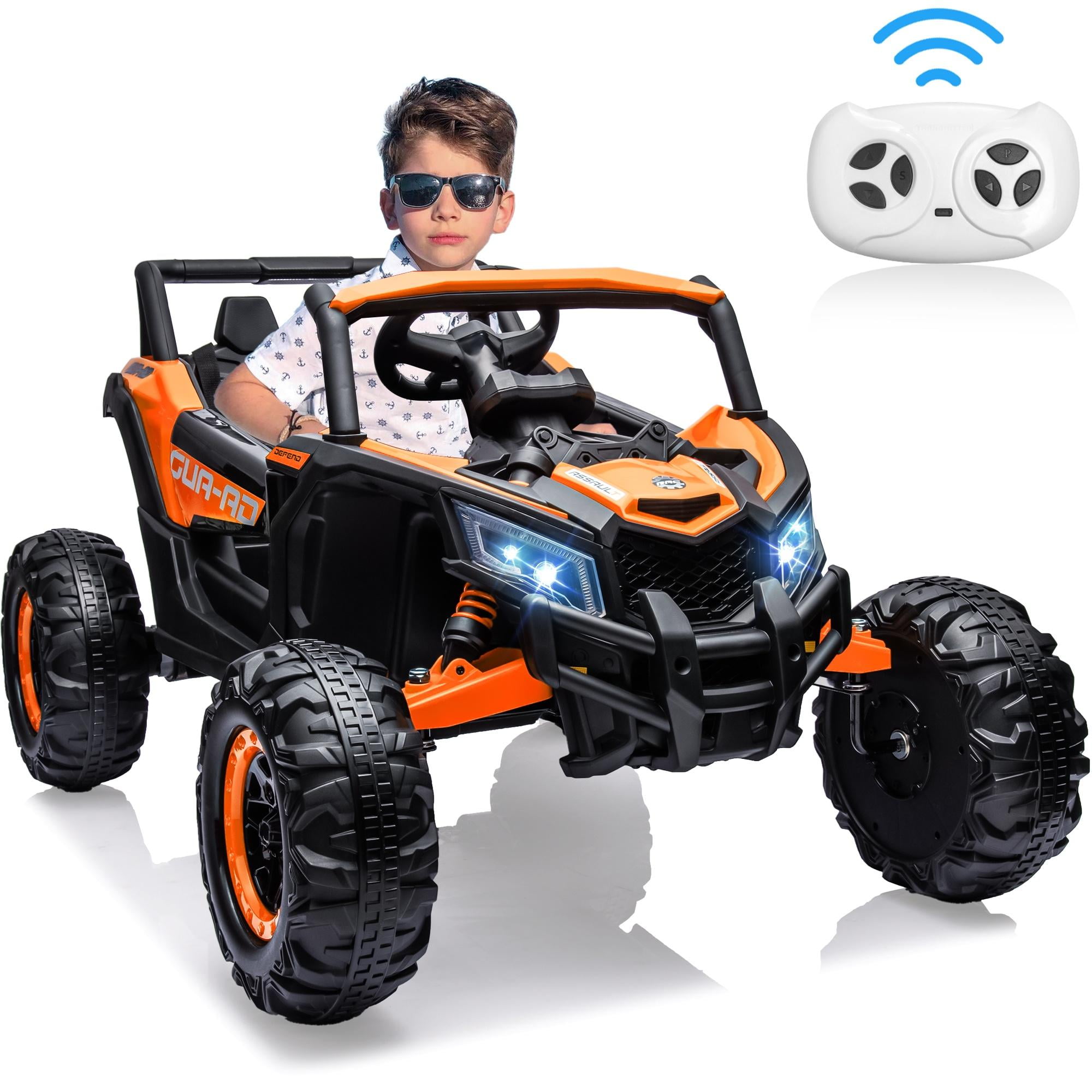 iYofe 24V Ride on Toys Car, Powered Ride on UTV Car Trucks with Remote ...