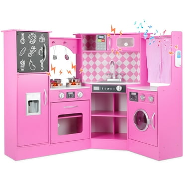 KidKraft Elegant Espresso Wooden Playset for Kids with Lights, Sounds ...