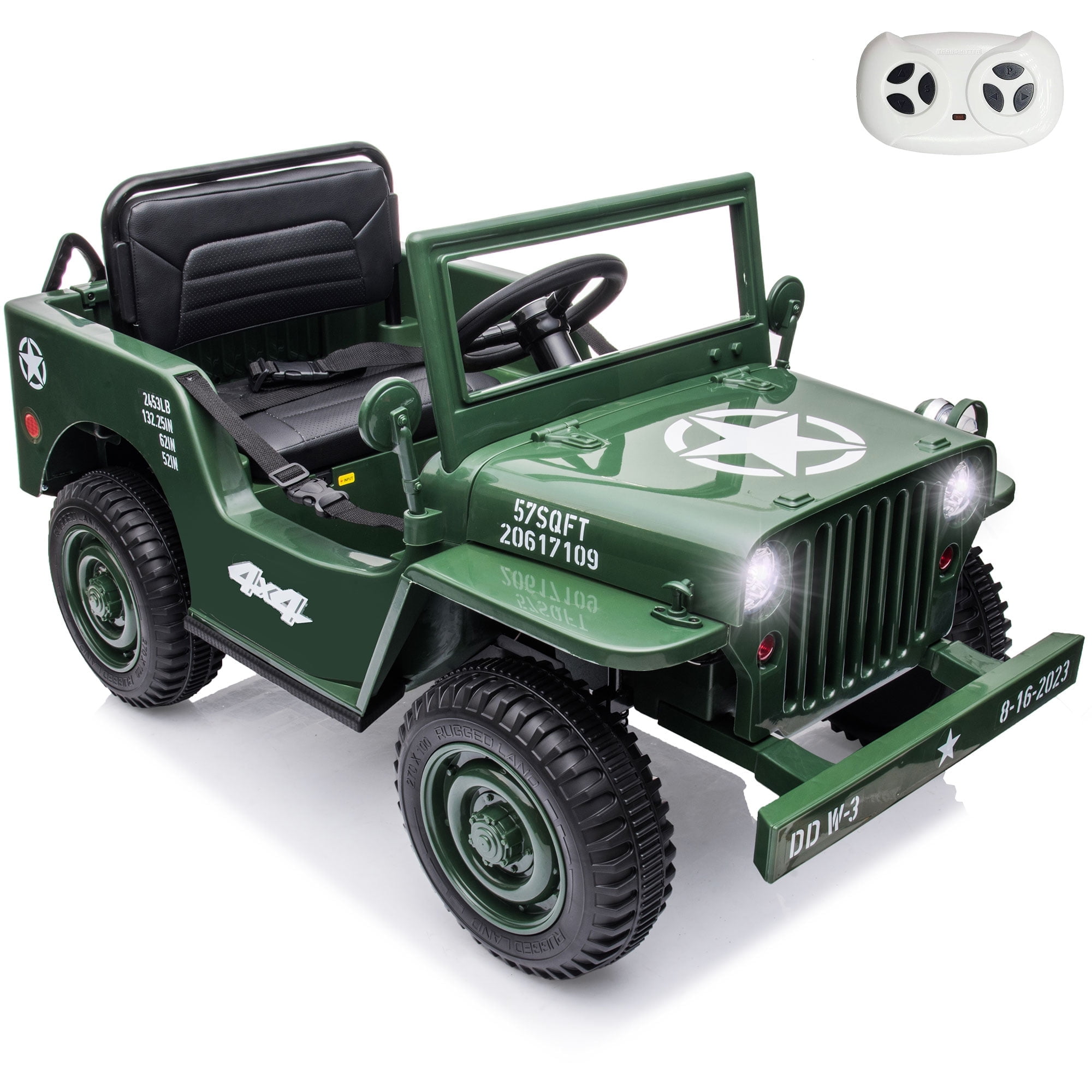 iYofe Electric Car for Kids, 12v Ride on Toys w/Parent Remote Control ...