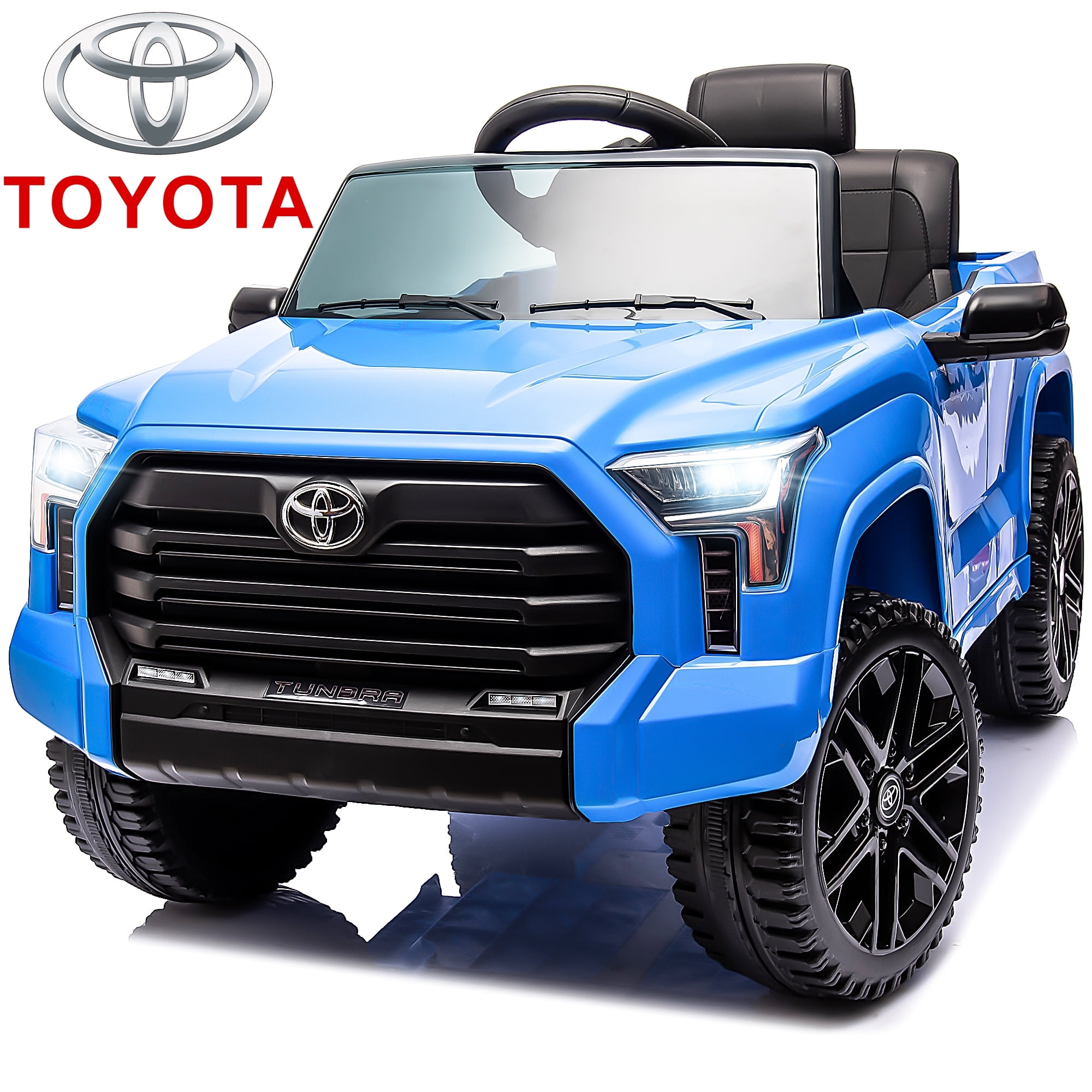 iYofe 12V Pink Toyota Tundra Kids Ride On Car with Remote, Bluetooth ...