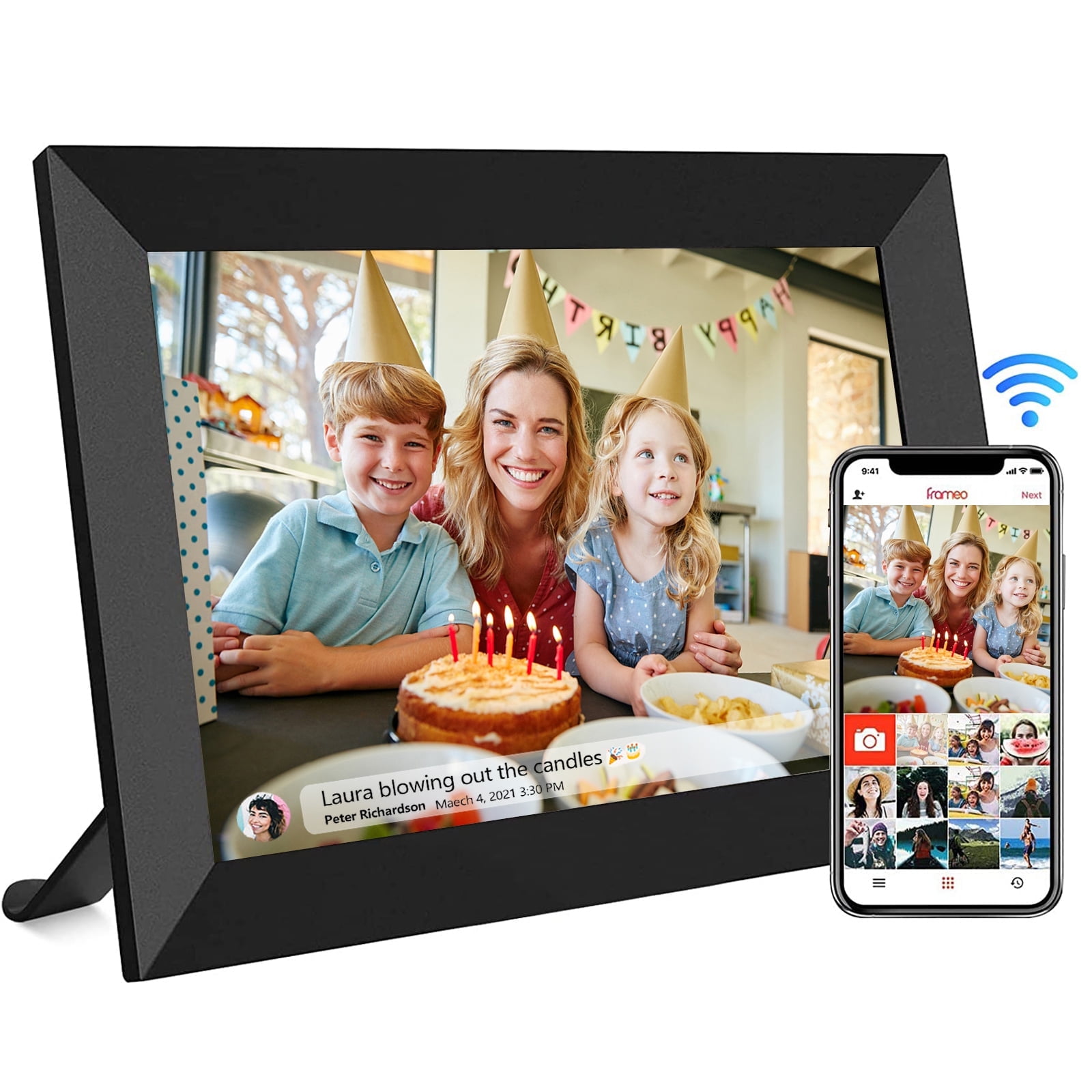 iYooker 10.1 Inch WiFi IPS Touch Screen Digital Photo Frame Smart Cloud ...